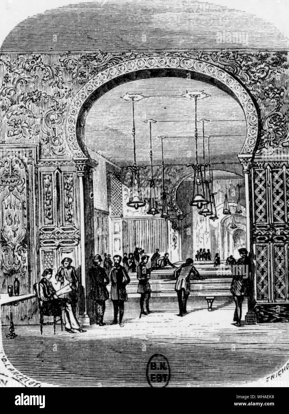 Cafe du Grand Balcon 1855 Stock Photo - Alamy