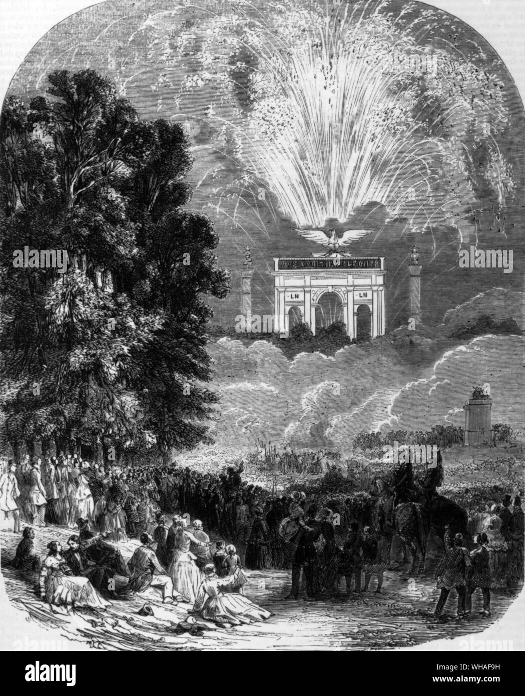 1852 ceremony france Black and White Stock Photos & Images - Alamy