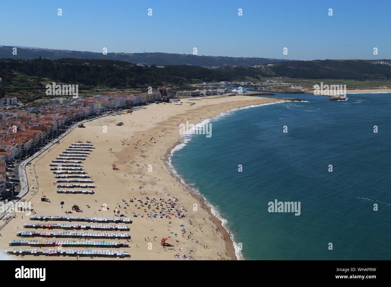 Nazare cliffs aerial hi-res stock photography and images - Alamy