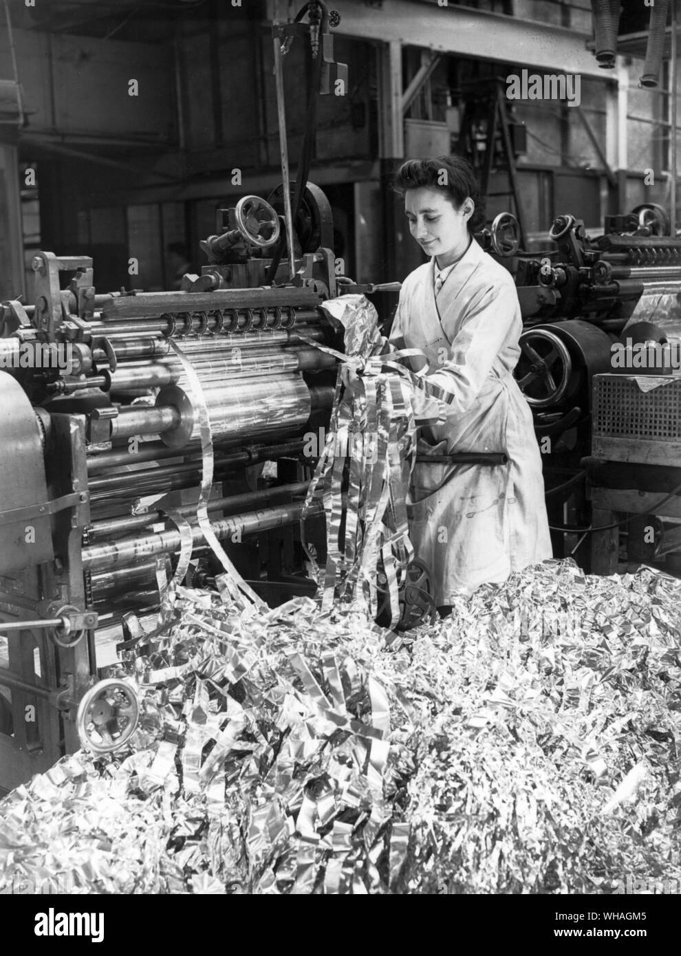 Making anti radar streamer Stock Photo - Alamy