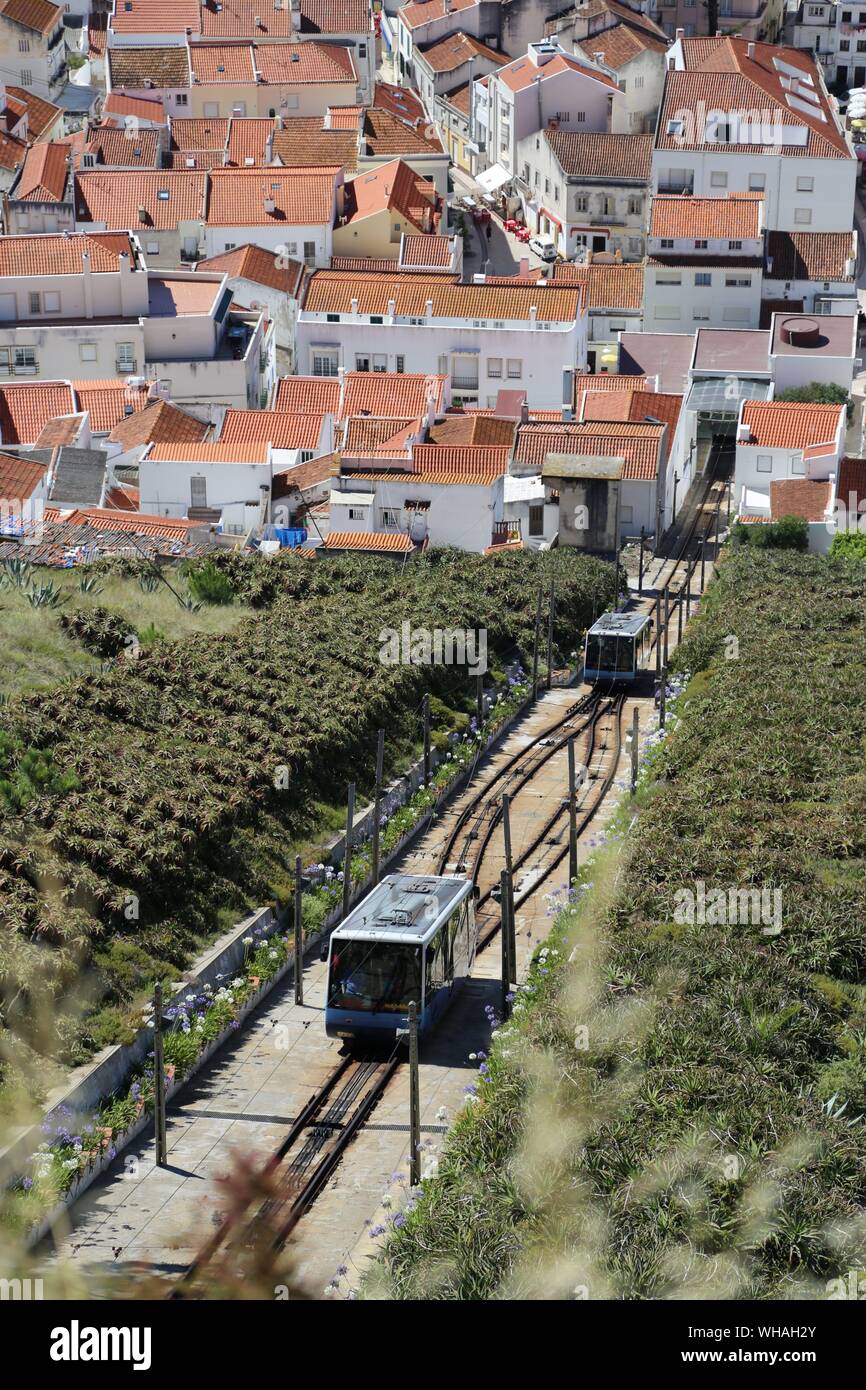 Nazare funicular hi-res stock photography and images - Alamy