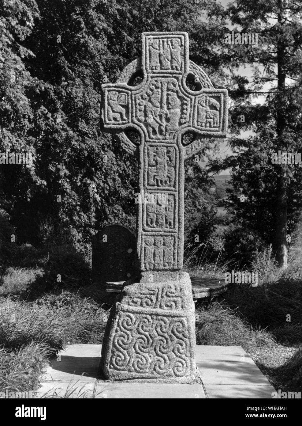 Kildare. Castledermot. North Cross Stock Photo - Alamy