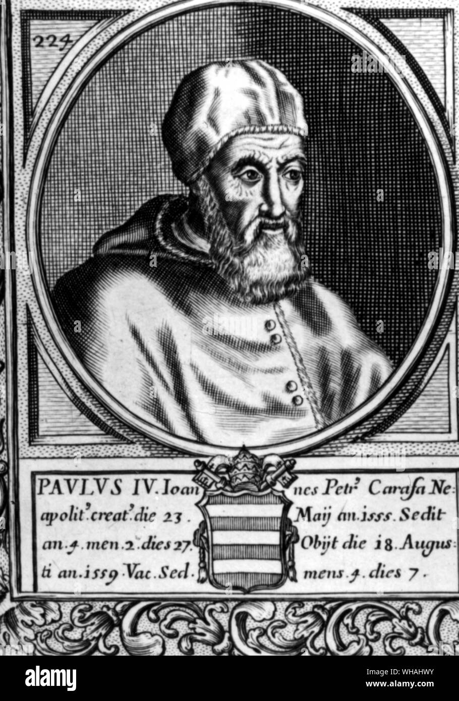 Pope Paulus IV Stock Photo - Alamy