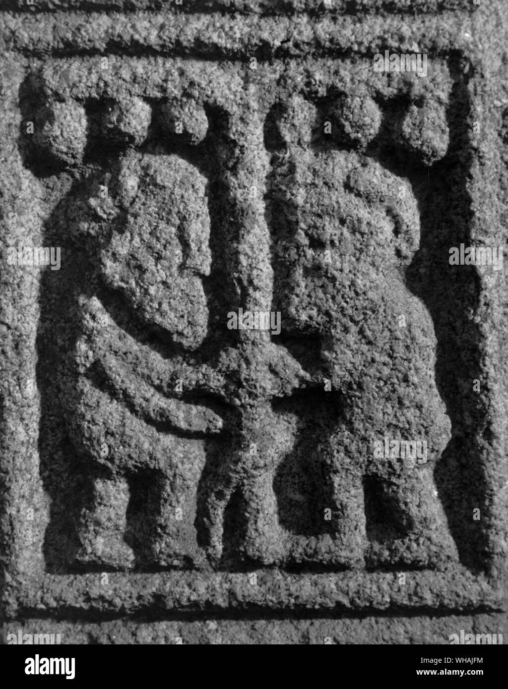 Kildare . Castledermot. South Cross detail. Adam & Eve Stock Photo - Alamy