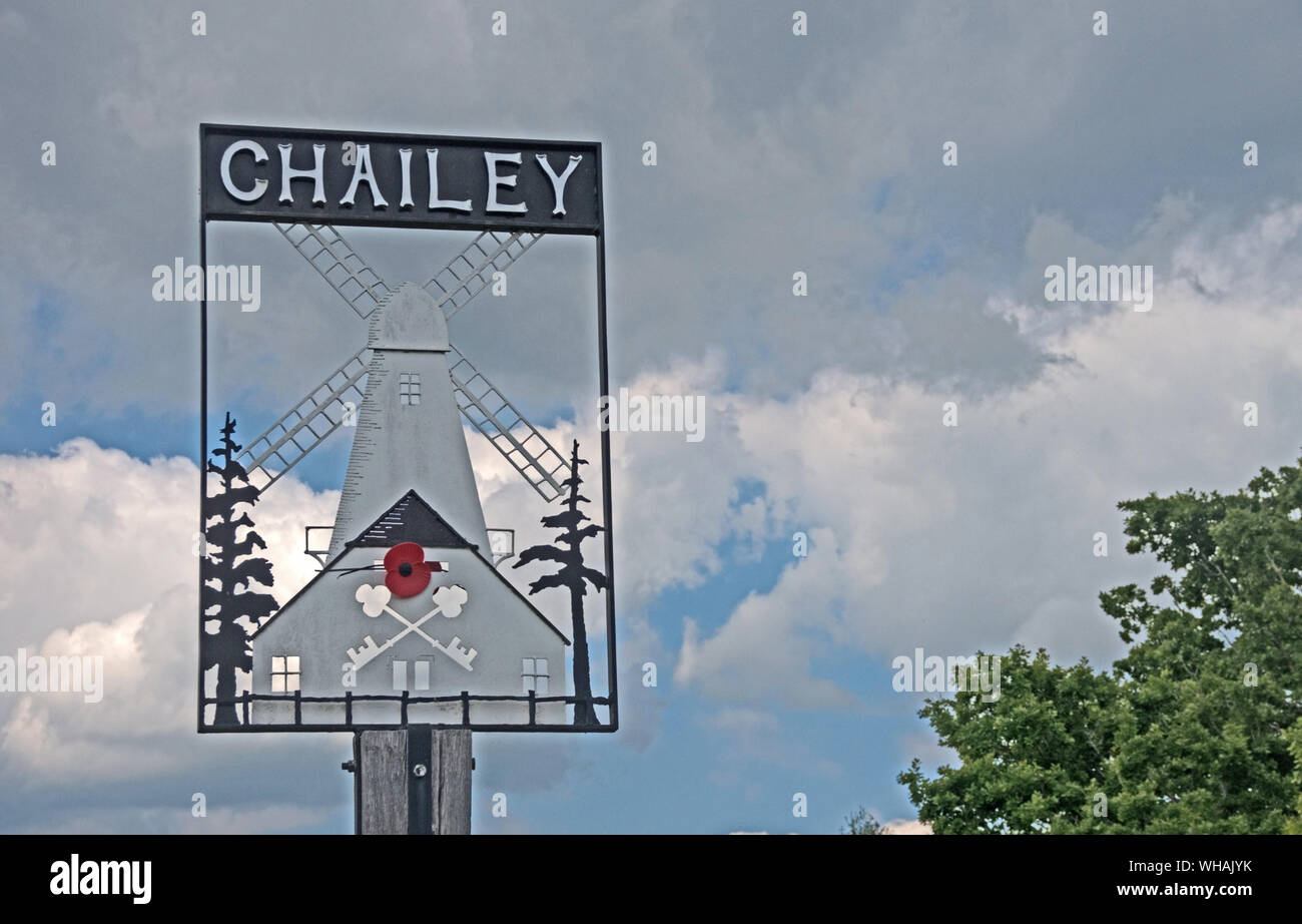 Chailey Village Sign Sussex Stock Photo - Alamy
