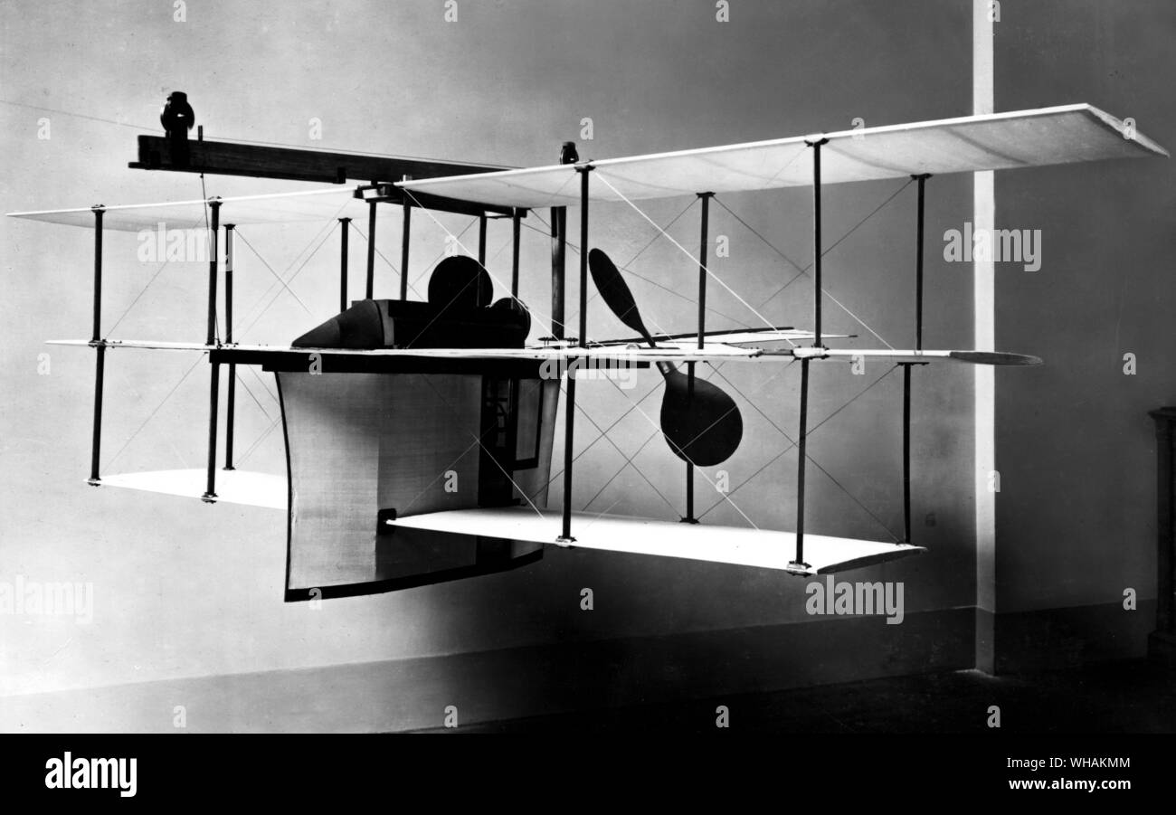 A sketch of the rubber powered model made by Alphonse Penaud Stock ...