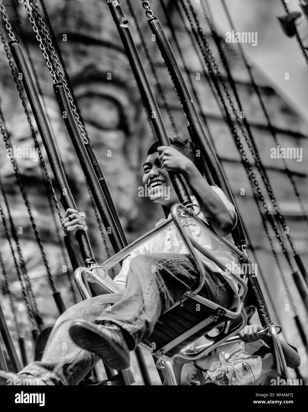 Man at carousel hi-res stock photography and images - Alamy