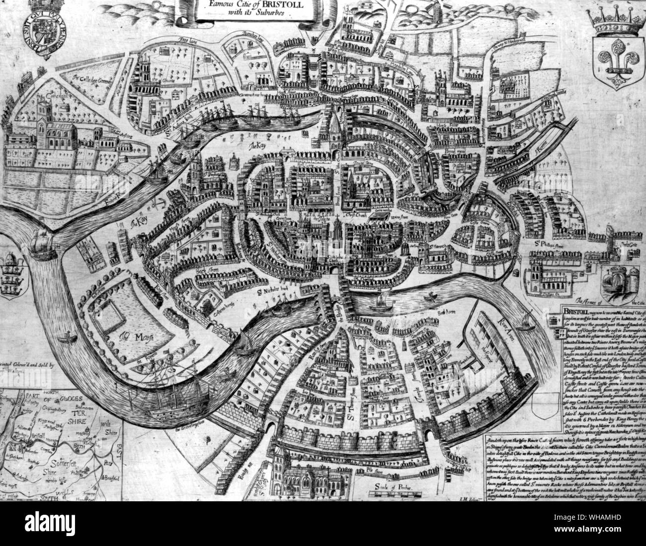 Map of bristol hi-res stock photography and images - Alamy