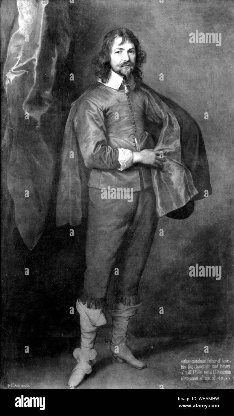 Arthur Goodwin John Hampden's friend and lieutenant. by Van Dyck Stock ...
