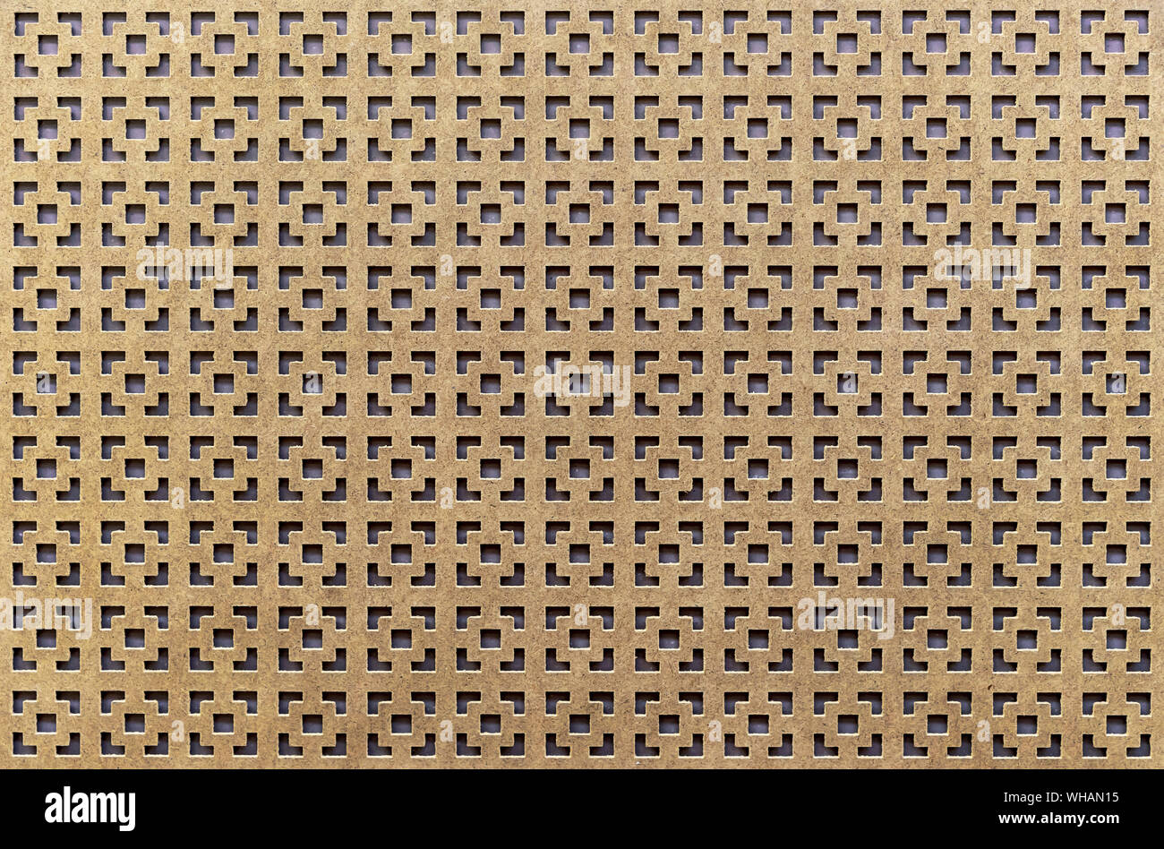 Fiberboard background. Decorative panel of fiberboard. Wooden lattice ...