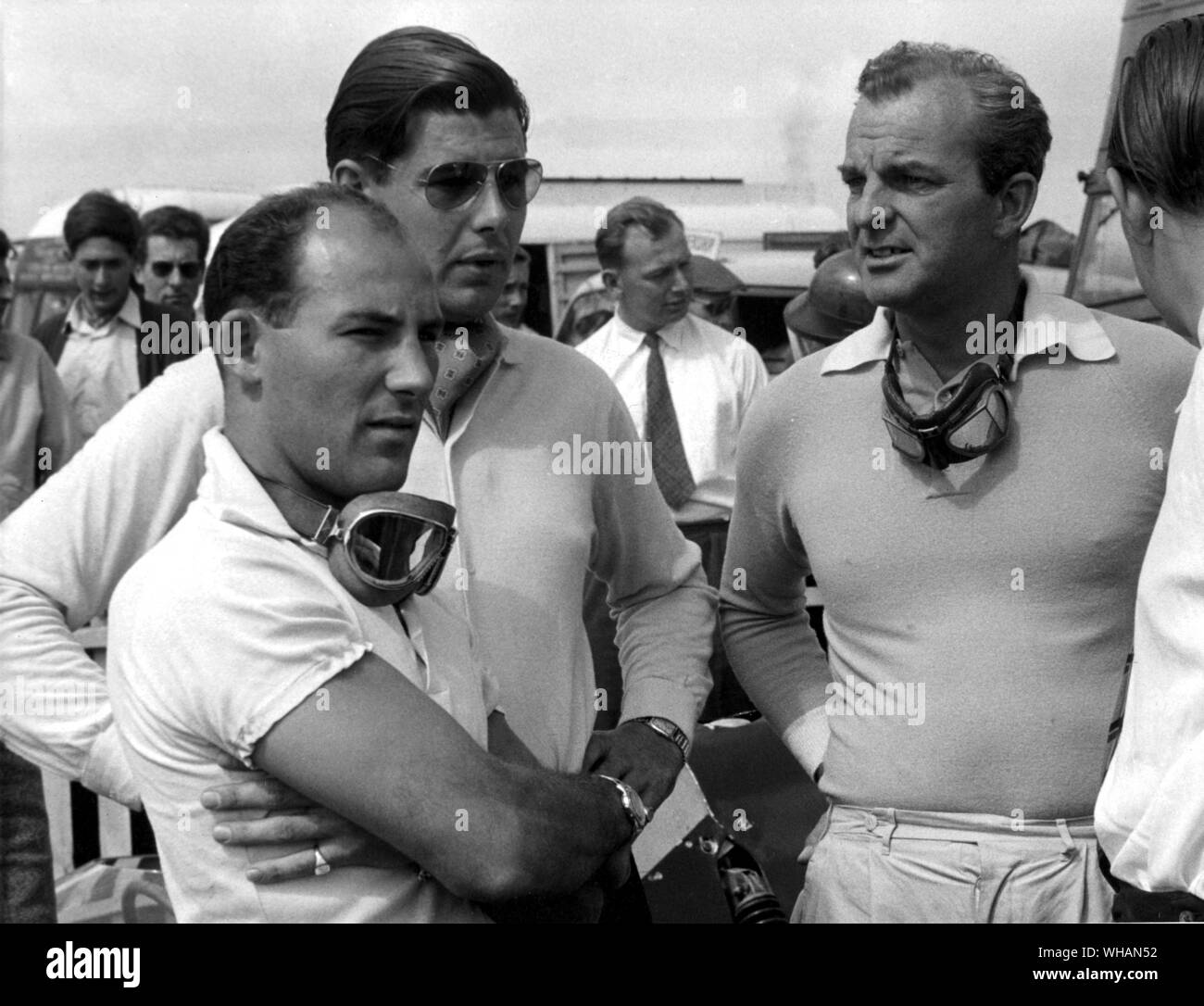 Harry Schell with Stirling Moss Stock Photo - Alamy