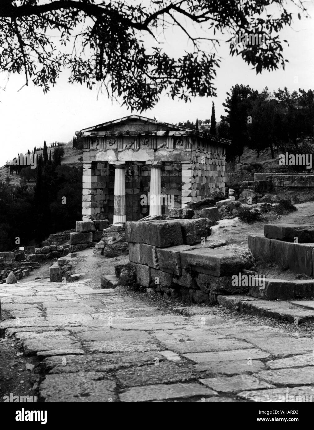 Greece. Delphi. Treasure House of Athens Stock Photo - Alamy