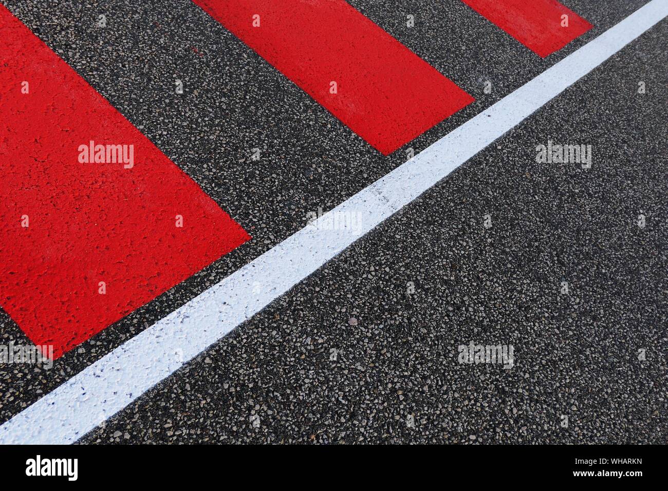 Red zebra crossing hi-res stock photography and images - Alamy