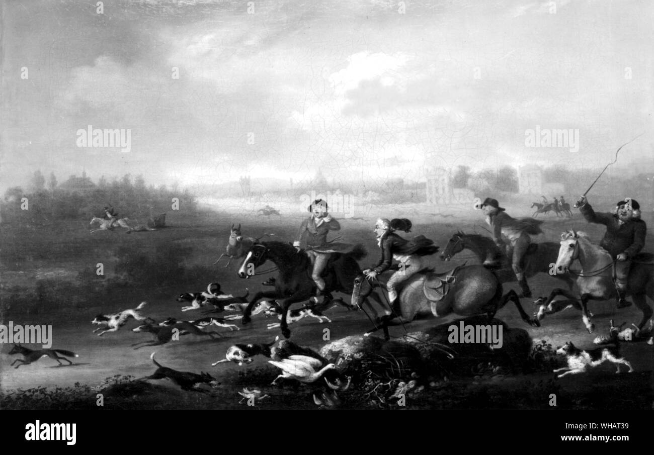 Full Cry near Oxford. H Bunbury Stock Photo - Alamy