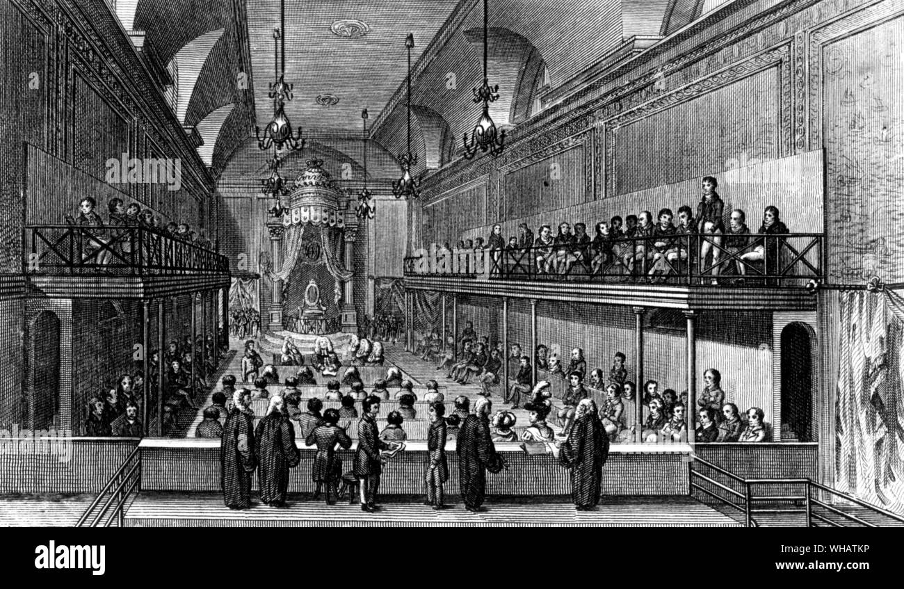 The Trial of Queen Caroline in the House of Lords Stock Photo - Alamy