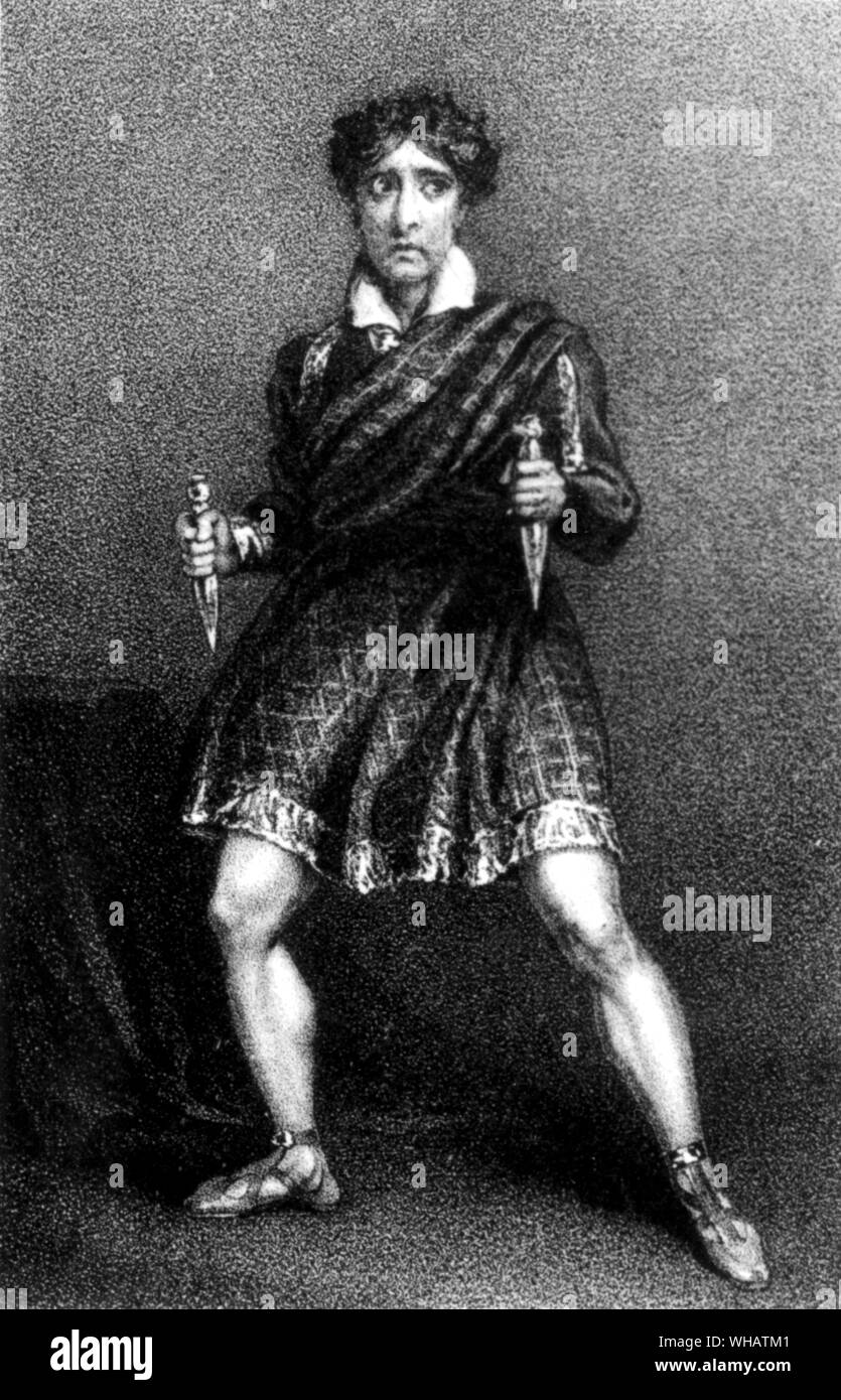 J P Kemble as Macbeth 1785 Stock Photo - Alamy