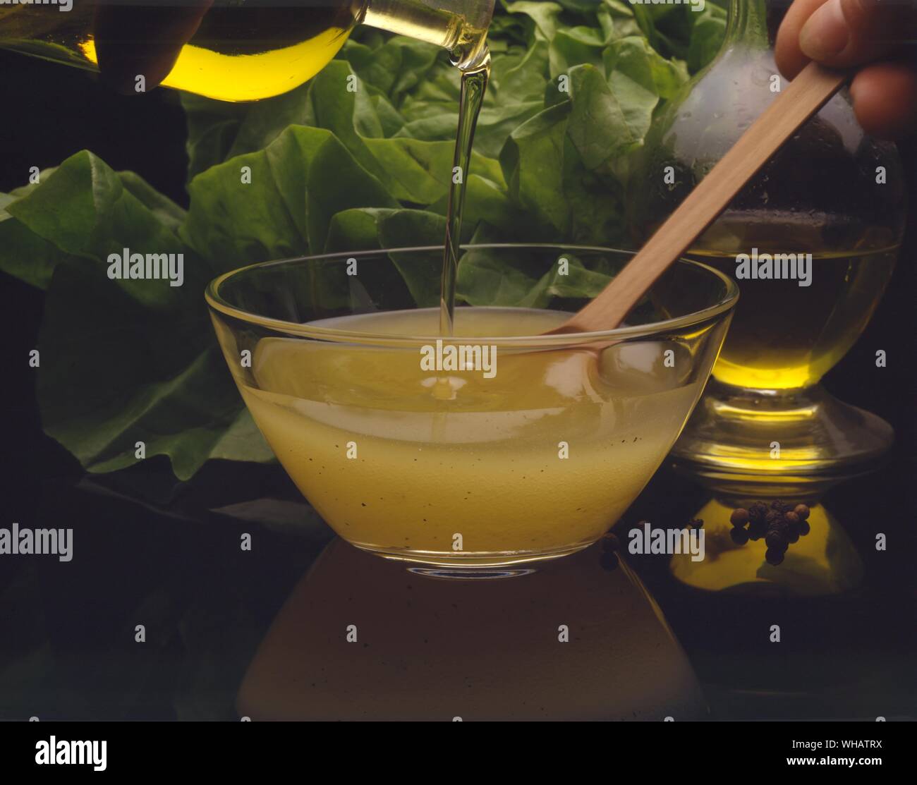 International Cooking . Salad Dressing Stock Photo - Alamy
