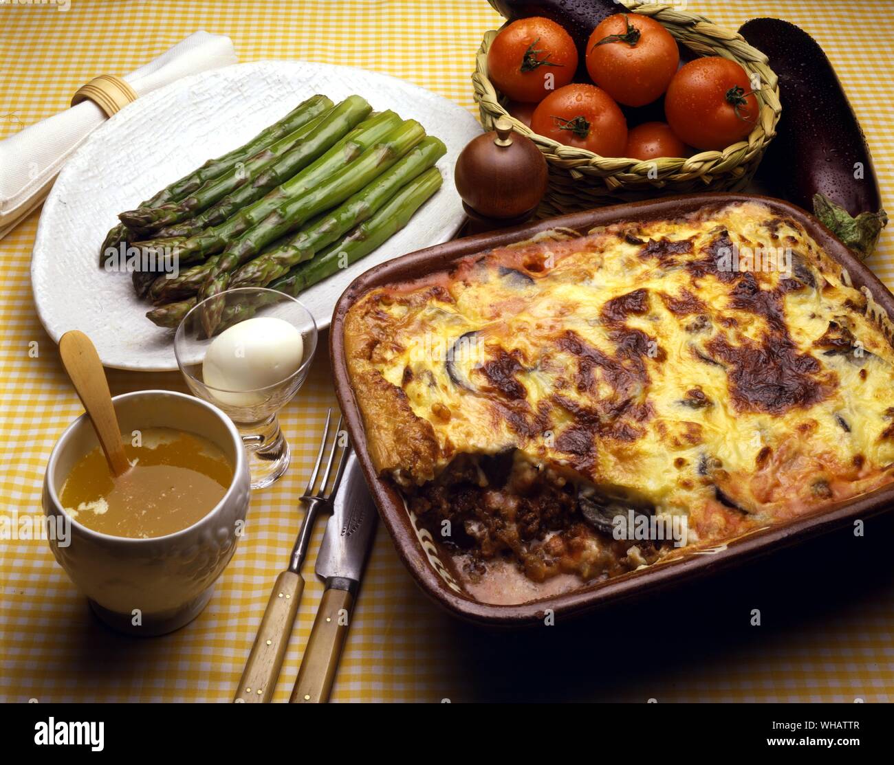 International Cooking . Aubergine Musaka.. Musaca Cu Patlagele, Rumania ...