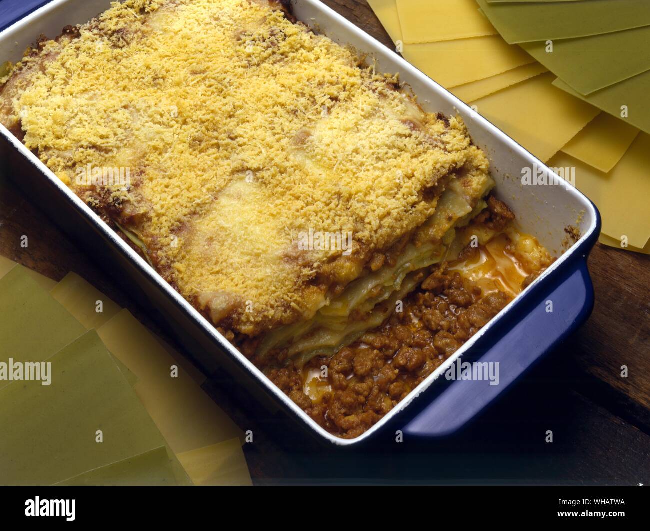 Italian Cooking By Robin Howe. . Lasagne Al Forno.. Baked Lasagne Stock ...