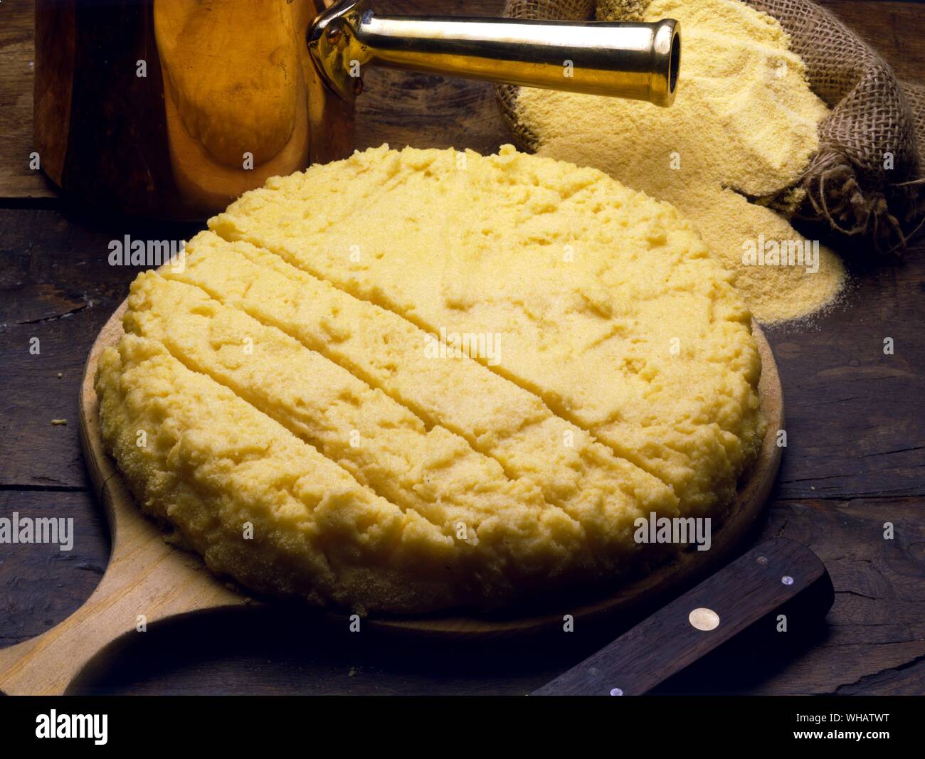 Italian Cooking By Robin Howe. . Polenta Stock Photo - Alamy