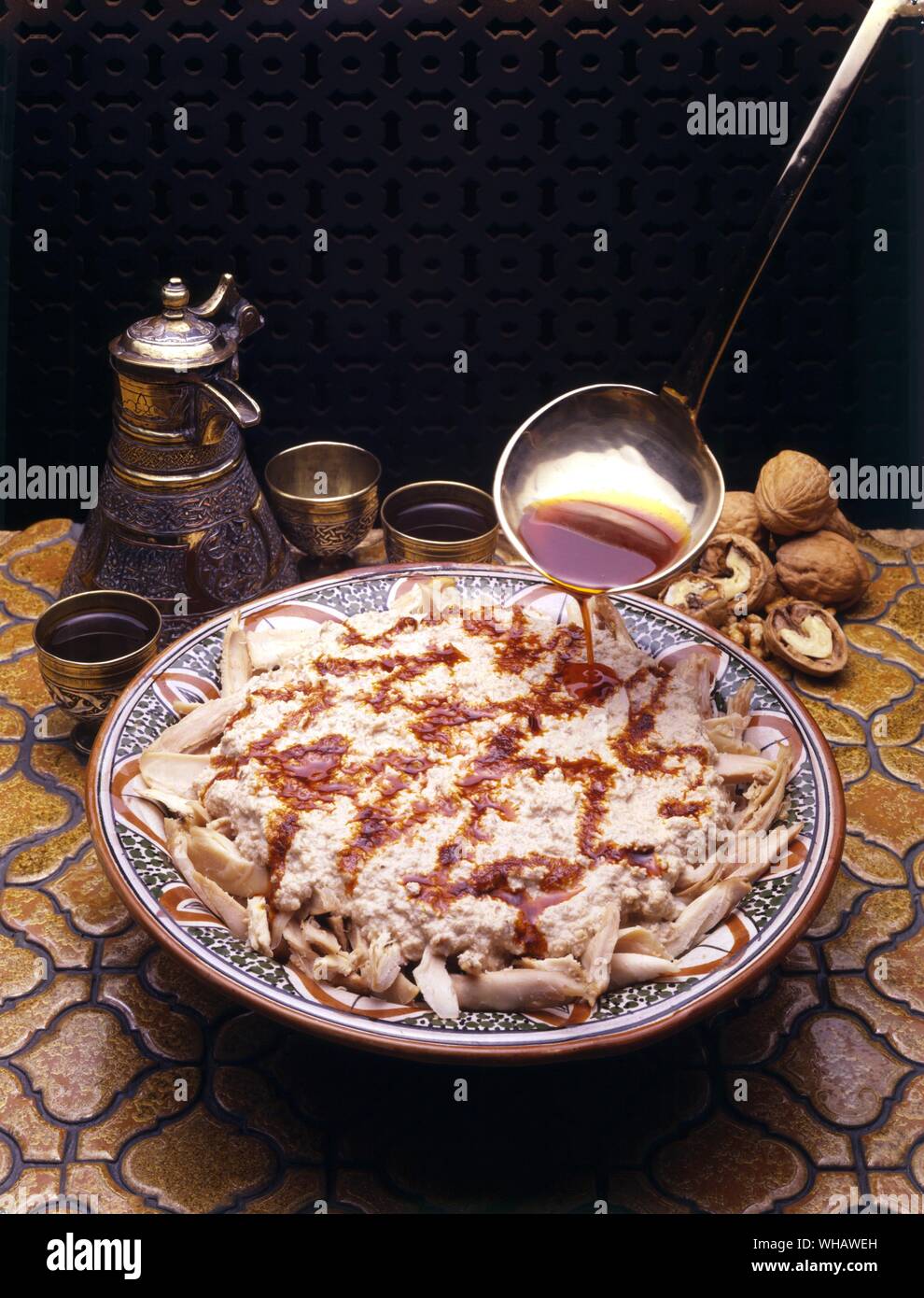 International Cooking . Circassian Chicken, Turkey Stock Photo - Alamy