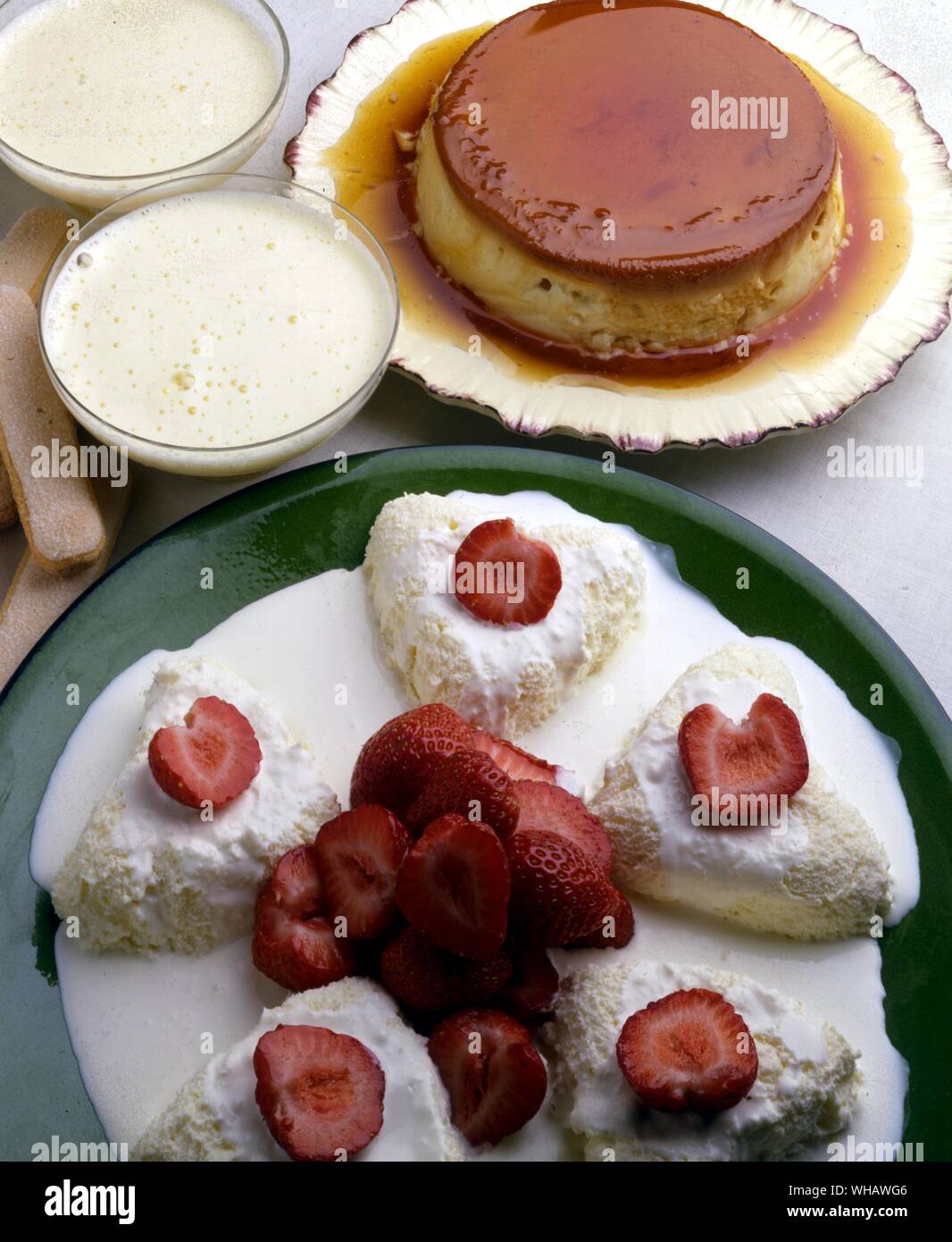 French Recipes By Jill Pound-Corner.. . Clockwise from Top Left.. Creme ...