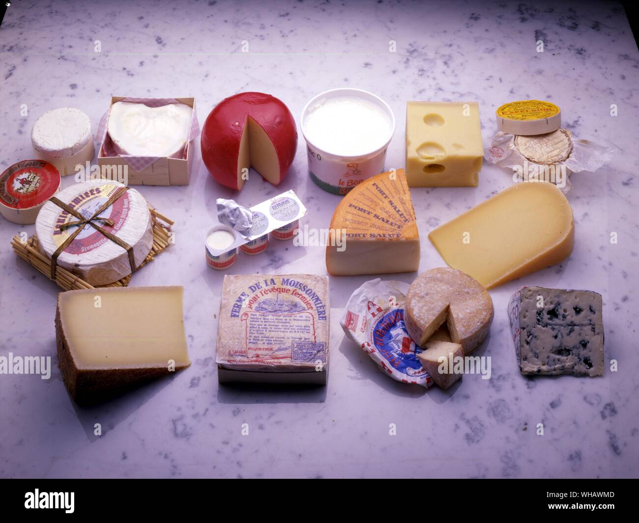 French Cheese. Roquefort. Reblochon. Port Salut. Pont l'Eveque. Petit ...
