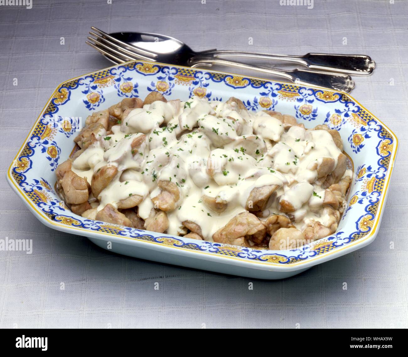 Fricassee of Sweetbreads or Lambs Calves Stock Photo - Alamy