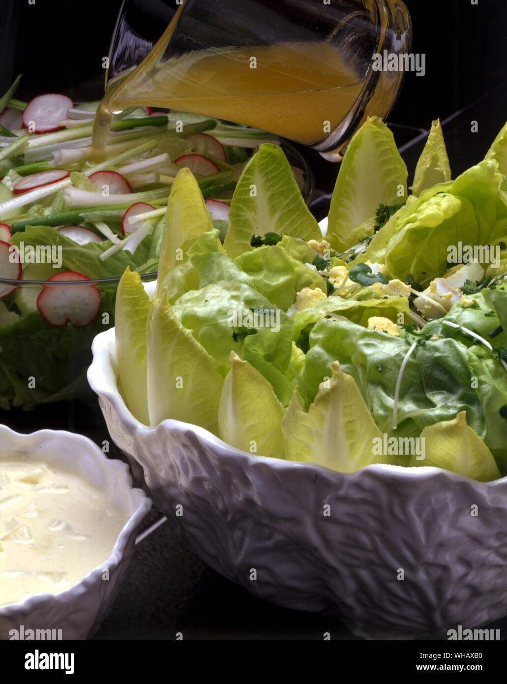 Farmhouse Salad. Miss Berry's Herb Salad Stock Photo - Alamy
