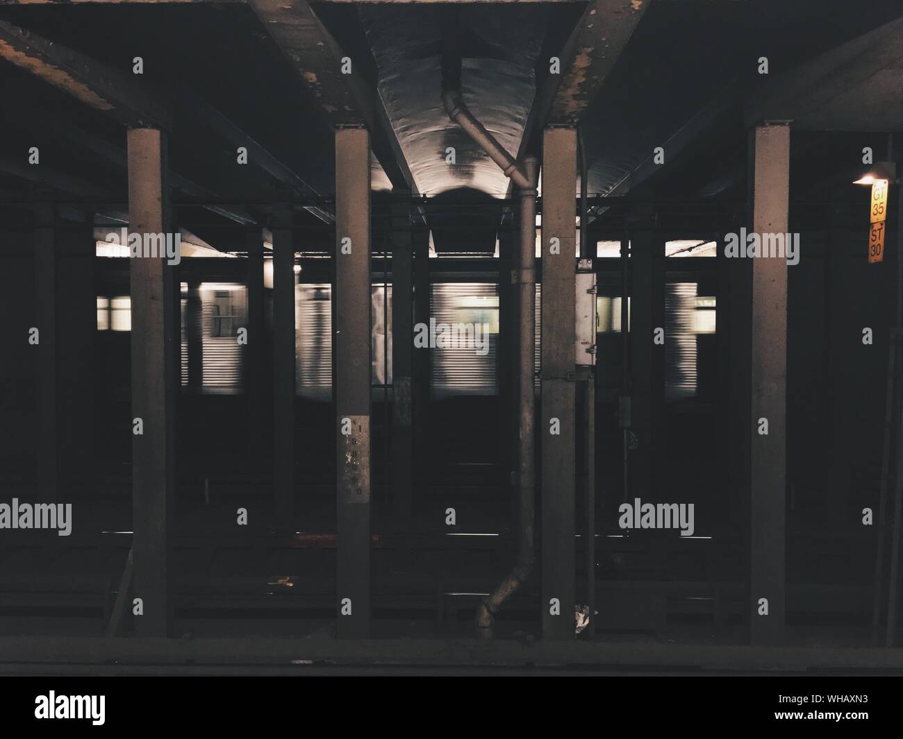 Train under bridge hi-res stock photography and images - Alamy