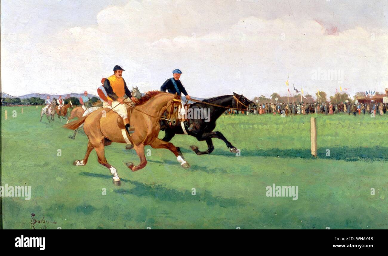 French Trotting 1900 Stock Photo - Alamy