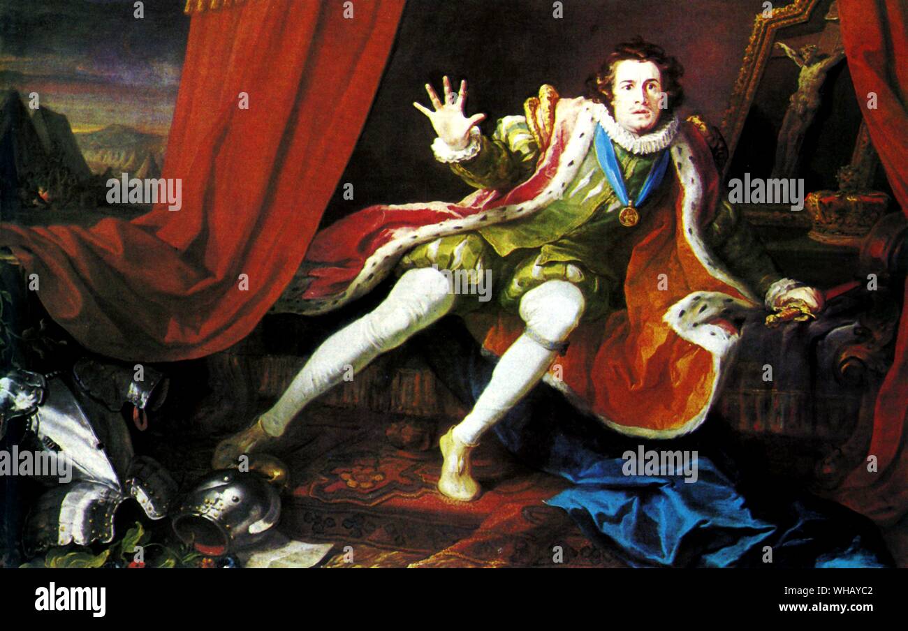 David Garrick as Richard III Stock Photo - Alamy