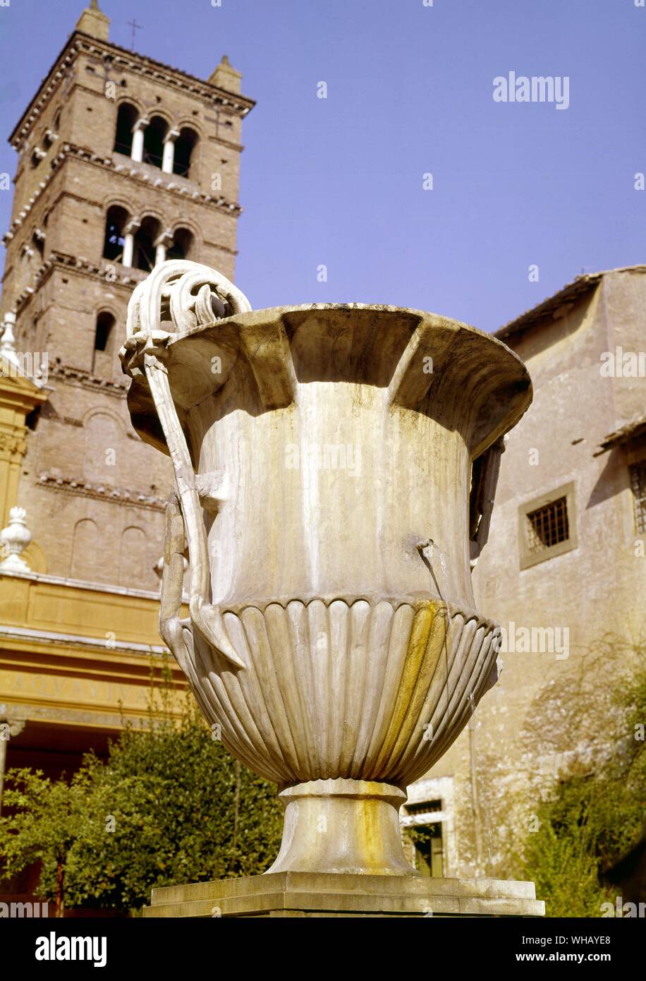 The Waters of Rome by H. V. Morton. The cantharus fountain in the ...