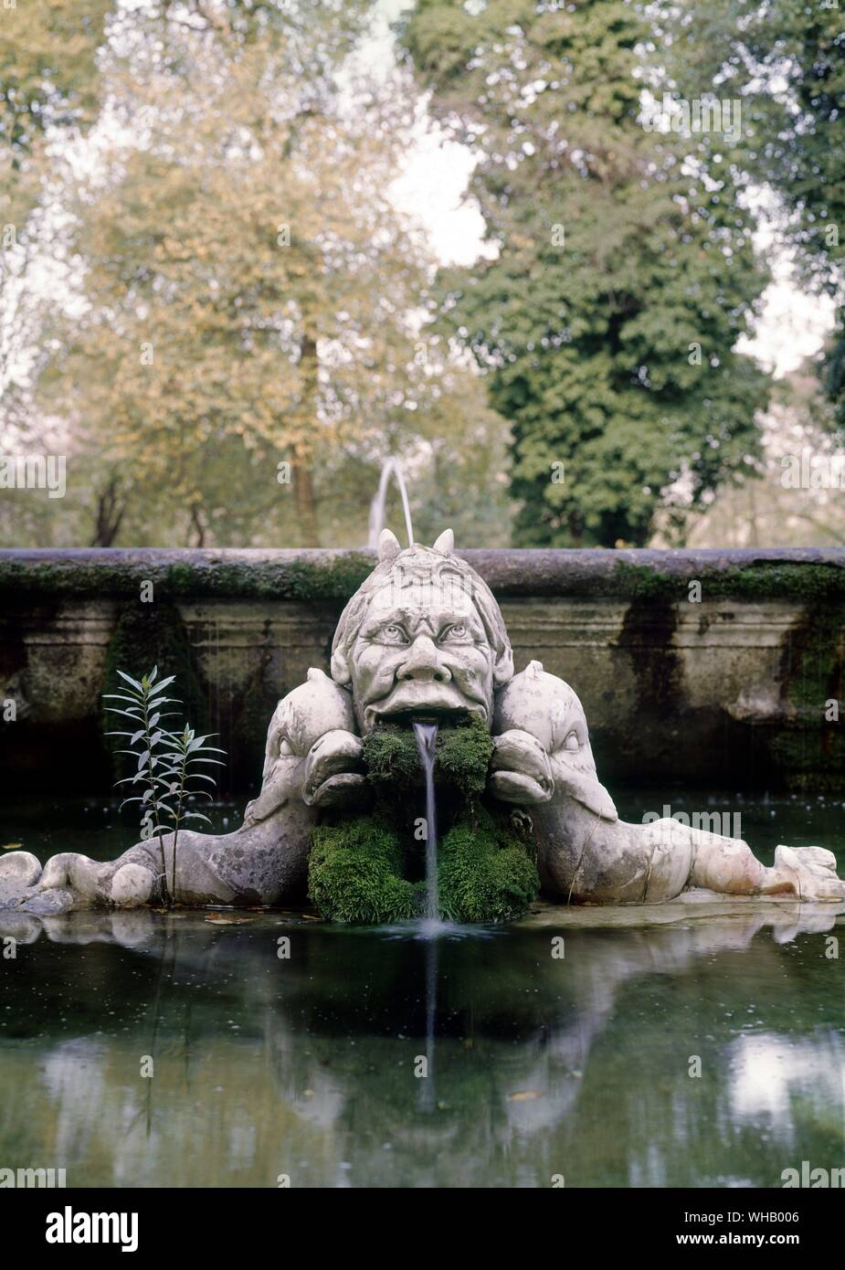 The Waters of Rome by H. V. Morton. Grotesque head from the Piazza ...