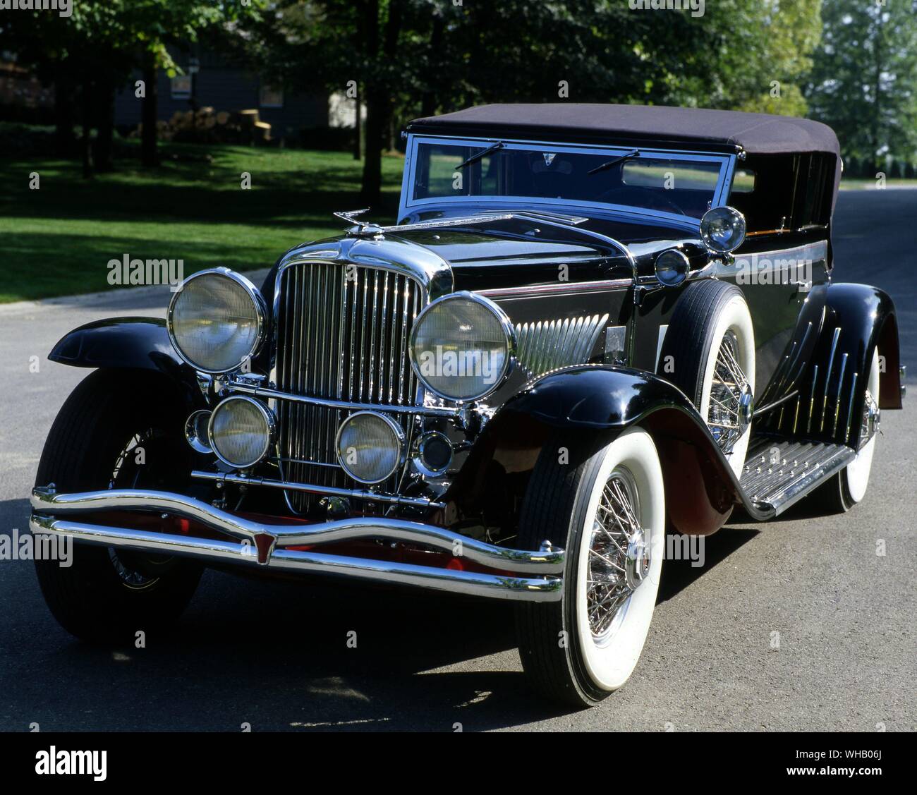 Transport Road 1934. Packard V 12 Touring Duesenberg J Engine Stock ...