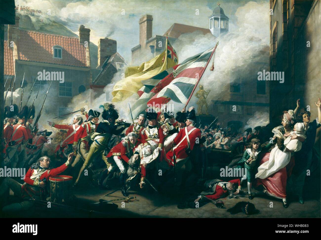 The Death of Major Pierson . by John Singleton Copley. in the Tate ...