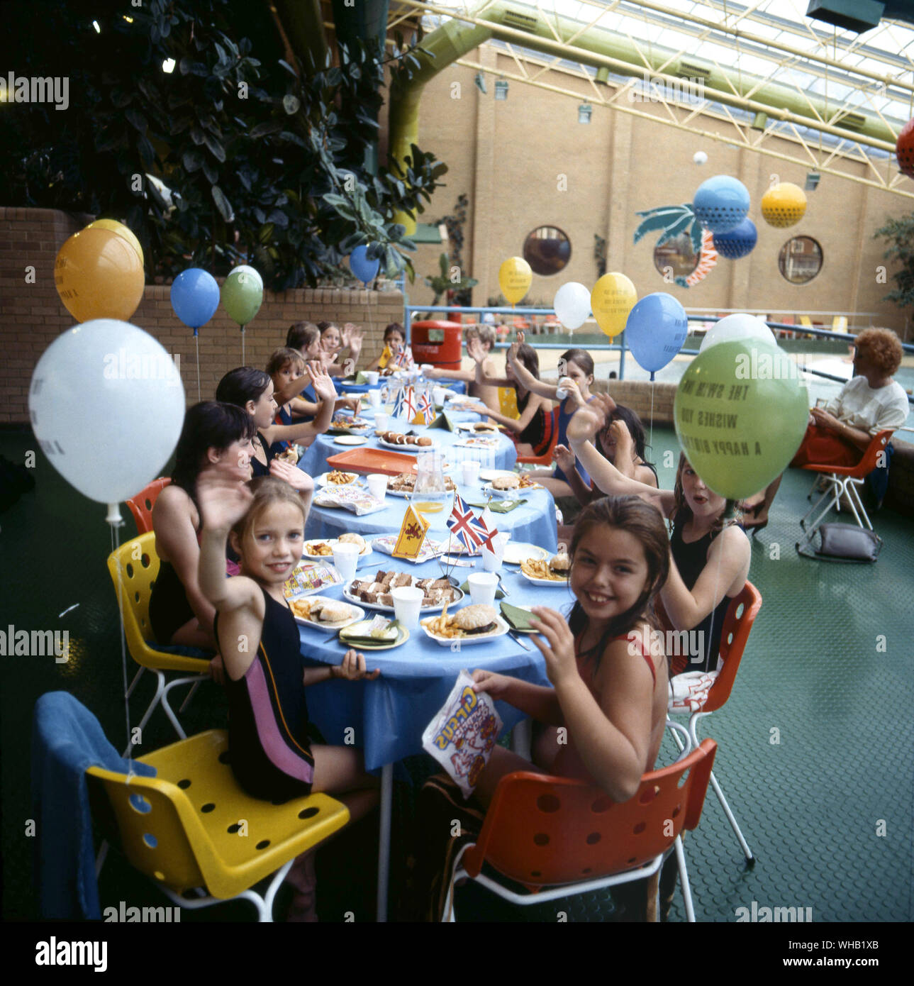 Childrens Party at Fulham Pools Stock Photo - Alamy