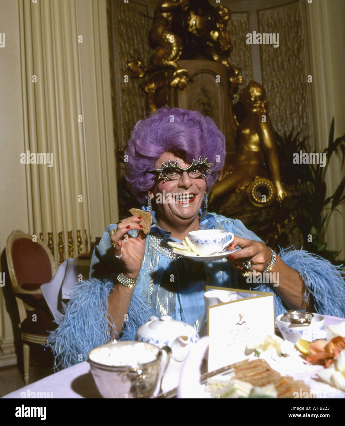 Dame Edna Everidge. is a character played by Australian comedian Barry ...