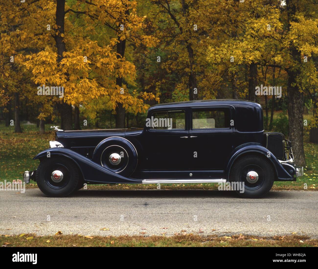 1933 Packard V12 Club Sedan Model 1005. Transport Road 1933 Stock Photo ...
