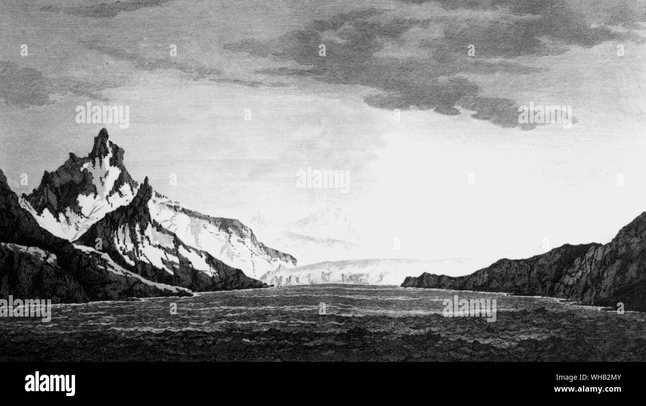 Possession bay, south georgia island Black and White Stock Photos ...