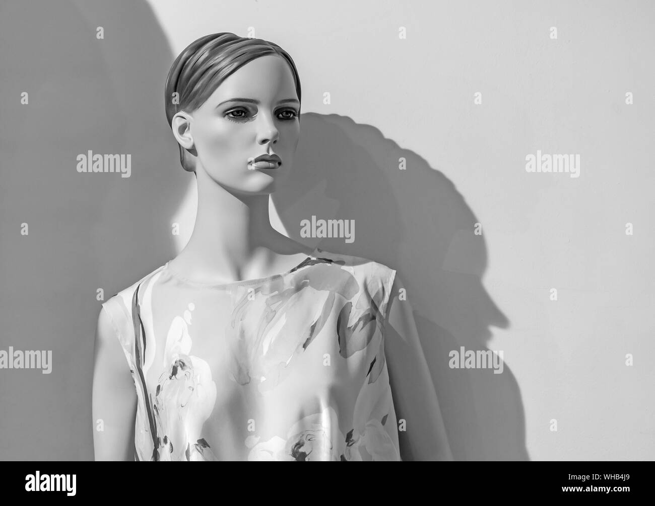 Female mannequin in a clothing store. Trading equipment - female ...