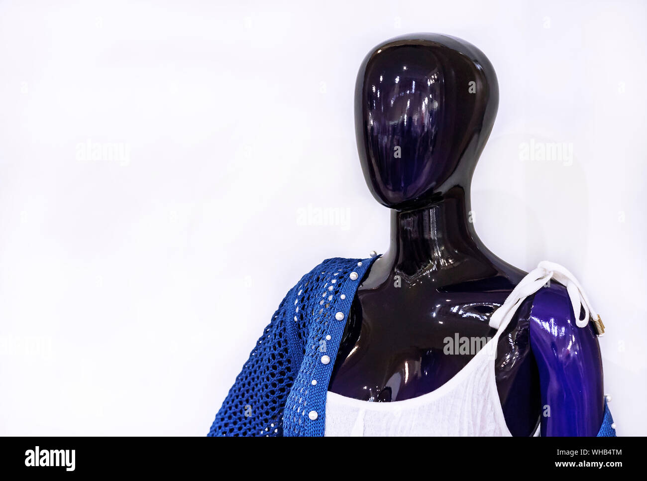 Female mannequin in a clothing store. Trading equipment - female ...