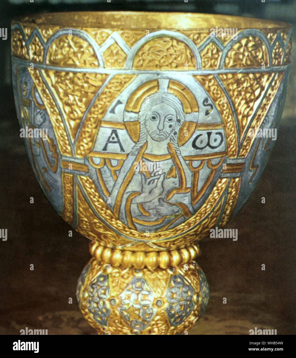 Tassilo chalice from Kremsmünster Abbey , Austria c 780 AD Stock Photo ...