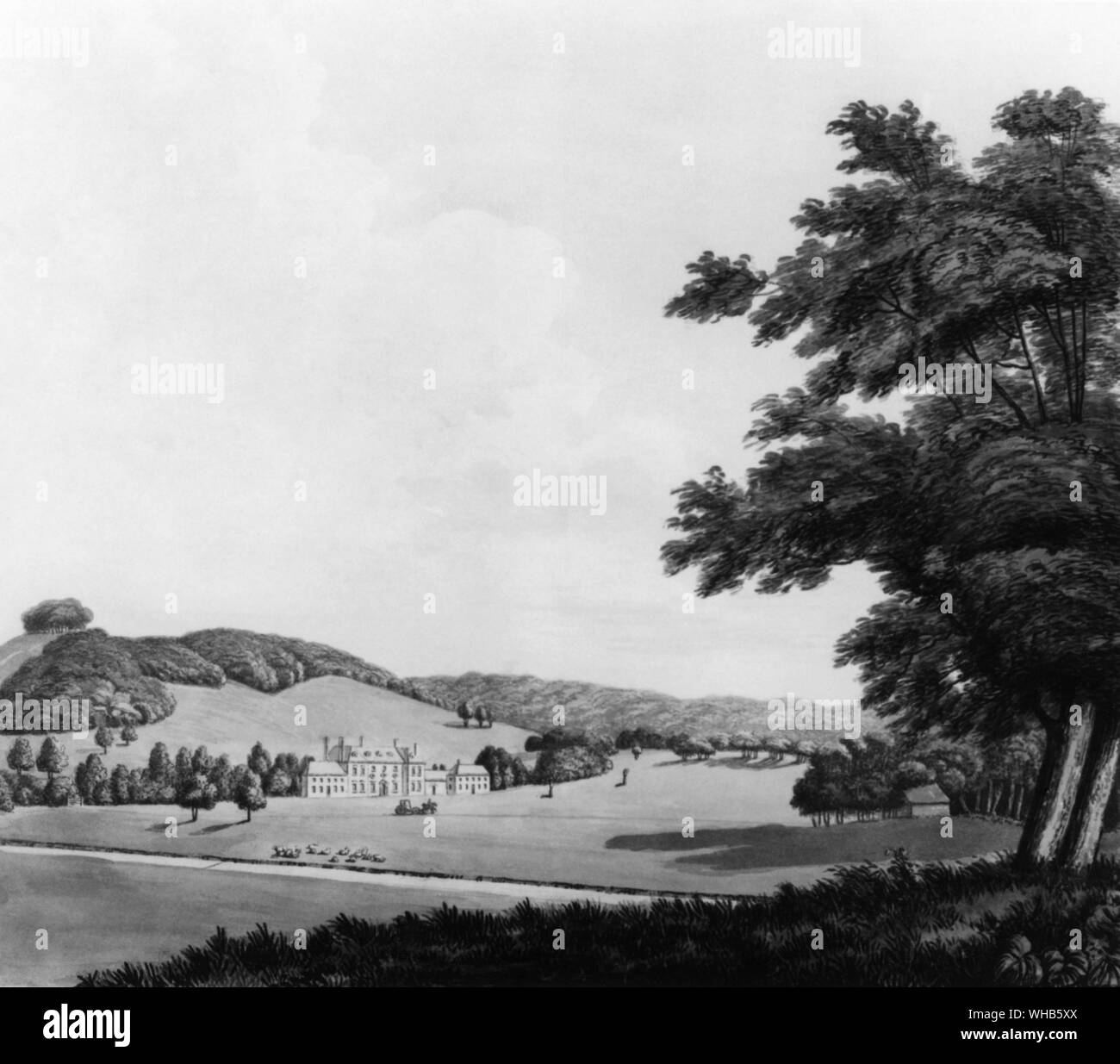 Godmersham Park in Kent - the seat of Mrs. Knight. Godmersham Park and ...