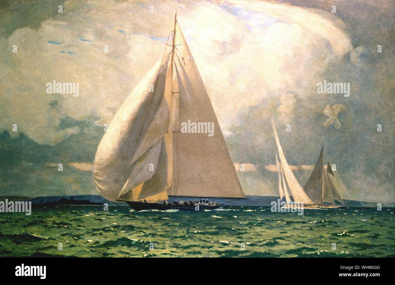 Britannia painted by Norman Wilkinson in the early 1930s - late in the ...