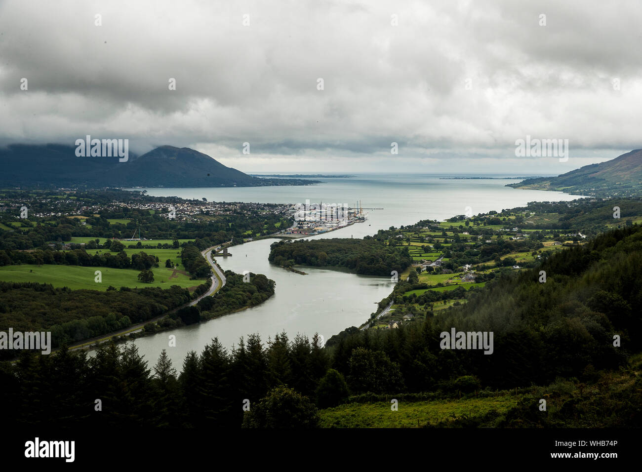 Narrow Water Point and Warrenpoint Port seen from from Flagstaff ...