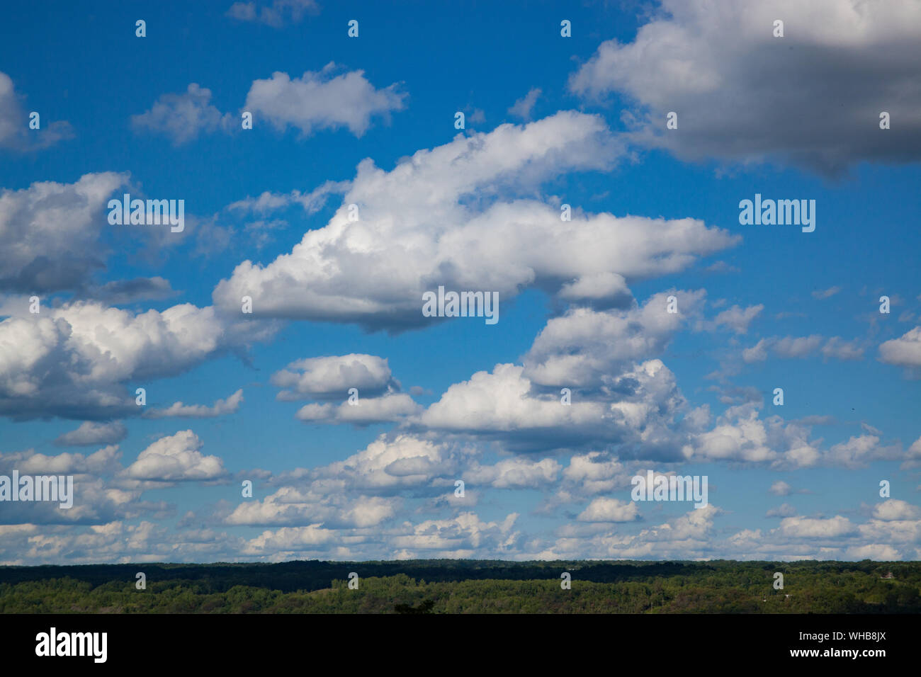 Summer Clouds in Upstate New York Stock Photo - Alamy