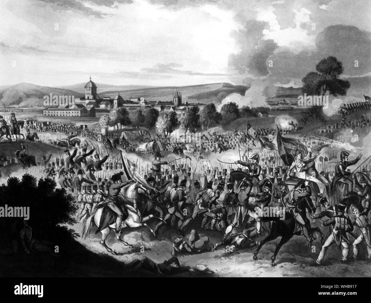 The Battle of Vittoria, 21 June 1813, drawn and etched by W. Heath ...