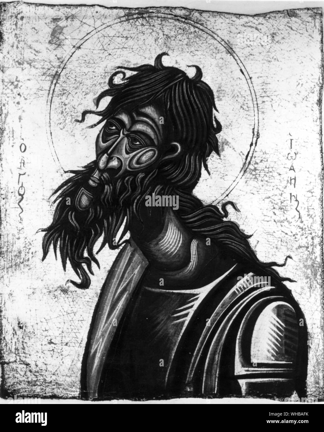 The head of st john the baptist Black and White Stock Photos & Images ...