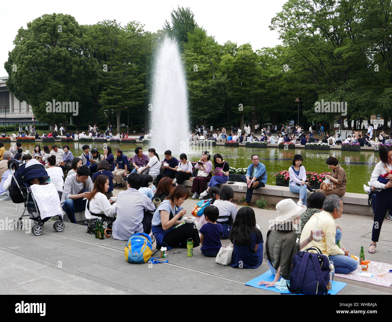 JAPAN - photo by Sean Sprague Ueno, Tokyo. Families relaxing around ...